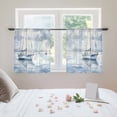 Blue and Grey Seascape Sheer Curtains for Living Room Bedroom, Ocean ...