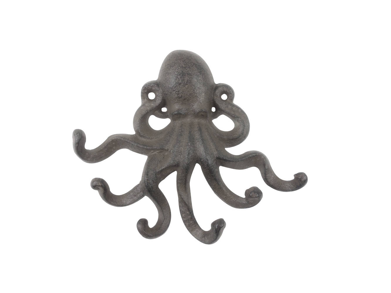 Cast Iron Decorative Wall Mounted Octopus with Six Hooks 7" - Walmart.com