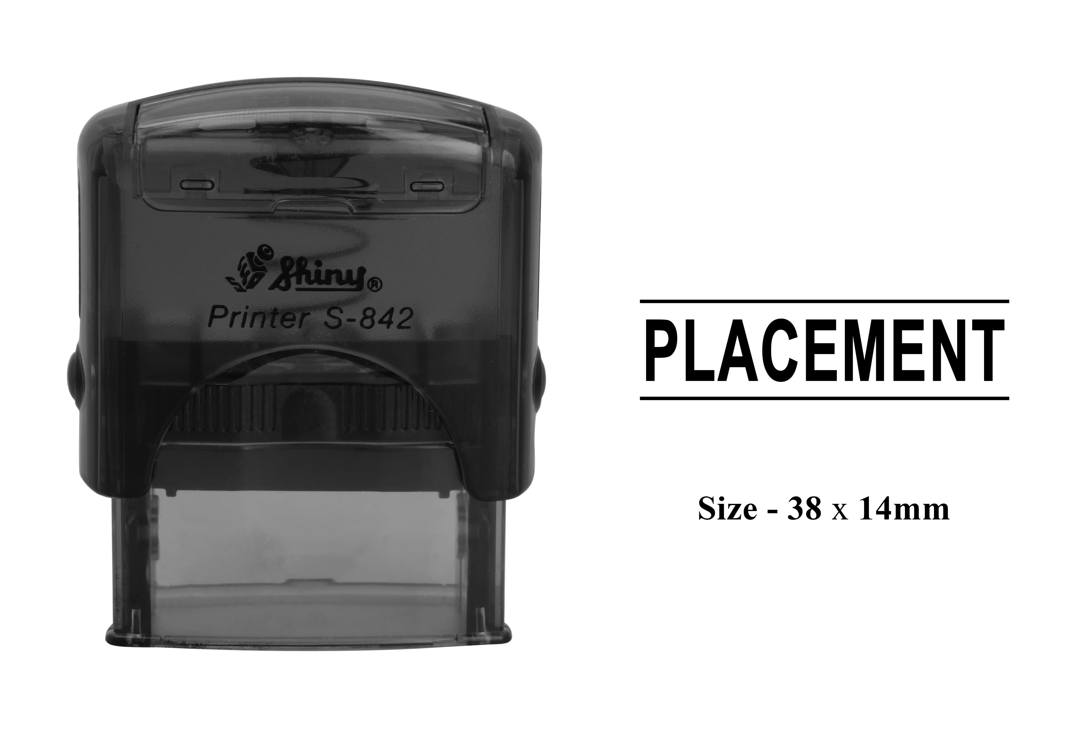 Placement Rubber Stamp Clear Print for Office Use Shiny S-842 Self ...