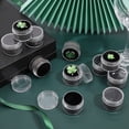 15 pc Round Jewelry Plastic Loose Diamond Storage Box with Black Sponge ...
