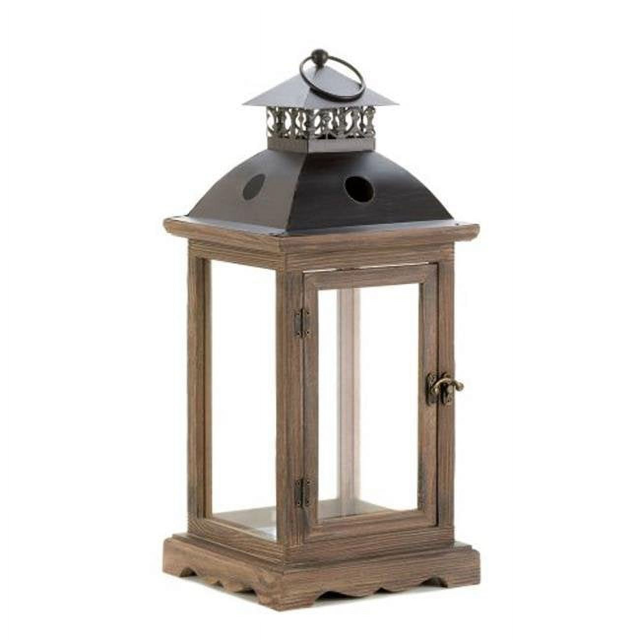 Click here for Home Locomotion Large Rustic Wood Lantern 8 X 8 X... prices