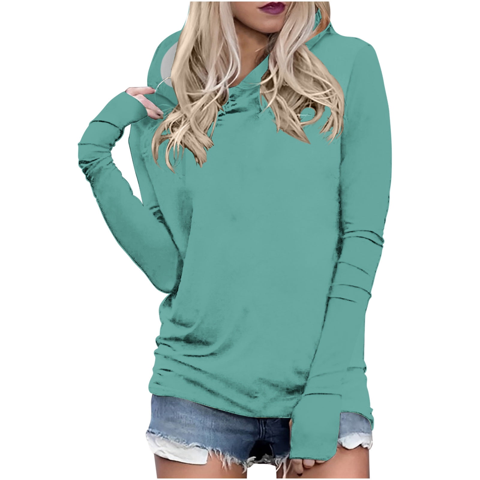 Click here for Timegard Womens Hoodies Plus Size Long Sleeve Thum... prices