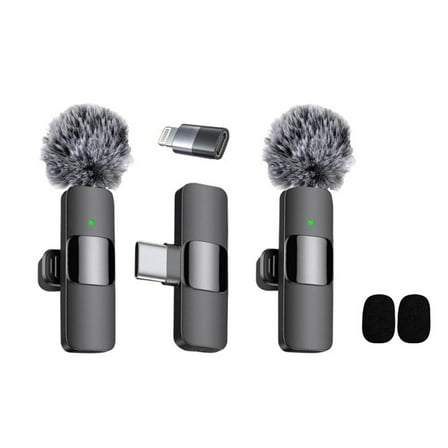 Alvoxcon Wireless Lapel Microphone for PC, Computer Android Smartphone ...