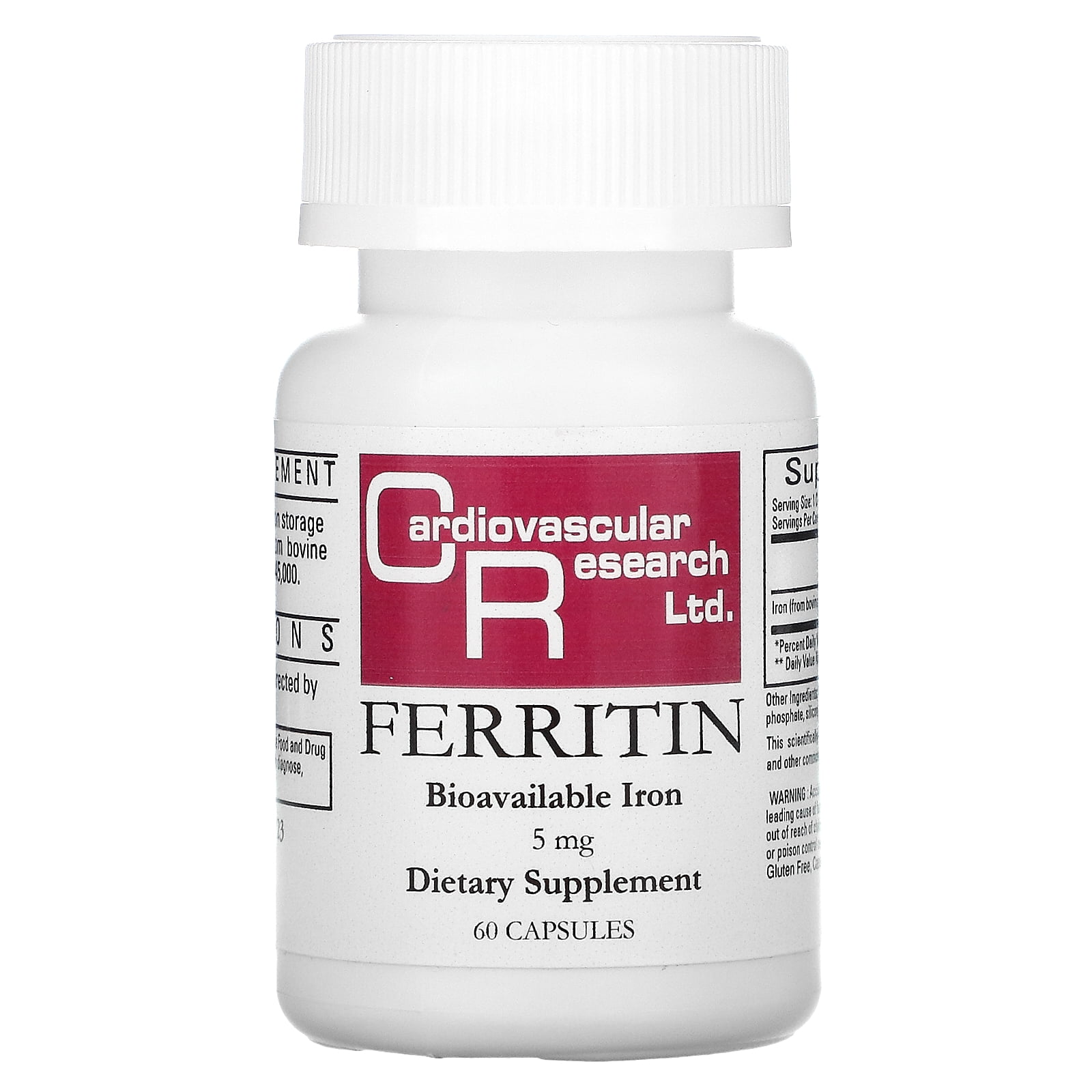 Ferritin 5 Mg 60 Capsules Cardiovascular Research Walmart