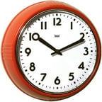 The Retro Red Wall Clock - Walmart.com