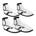 BESTYASH 2Pairs Stylish Transparent Shoes Covers Protective Shoe Cloak ...