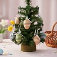 Easter Egg Ornaments, 6pcs Easter Tree Hanging Decorations, for Tree ...