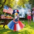 23 inch White Porch Goose Outfit Set, Patriotic Holiday Dress Suit for ...