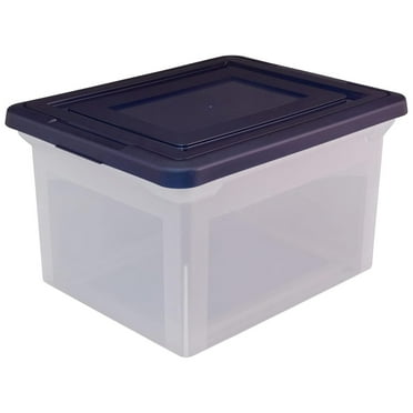 Office Depot Stackable File Tote Box - Lid Organizer & Storage ...