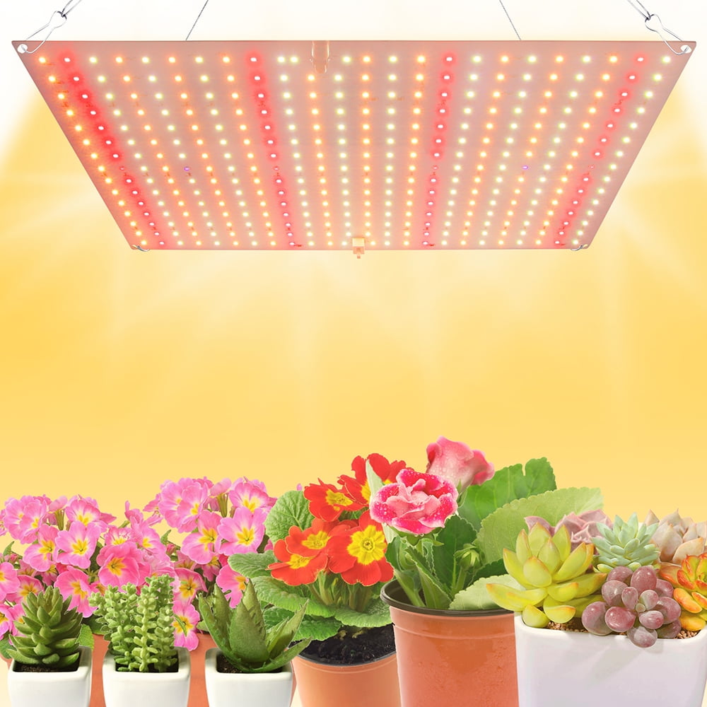 Rosnek 25/50/65W LED Grow Light Panel, Veg+Bloom Full Spectrum Plant ...