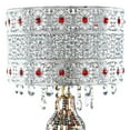 River of Goods Gracie's Crystal Table Lamp- Magenta - Walmart.com
