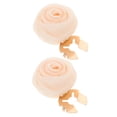 ELAYARD 2Pcs Lightweight Beige Flower Button Covers for Womens Dress ...