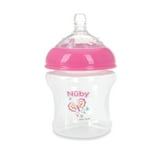 Nuby 3-Pack Infant Baby Bottles, BPA-Free, Silicone Slow Flow Nipples ...