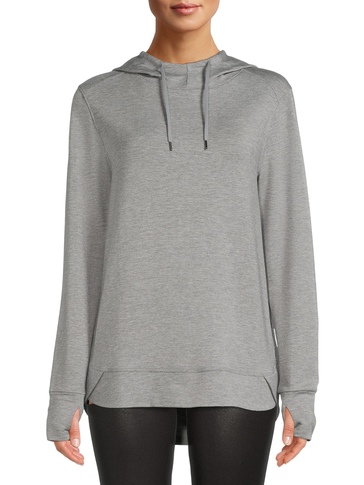 Athletic Works Women's Athleisure Mock Neck Hoodie - Walmart.com