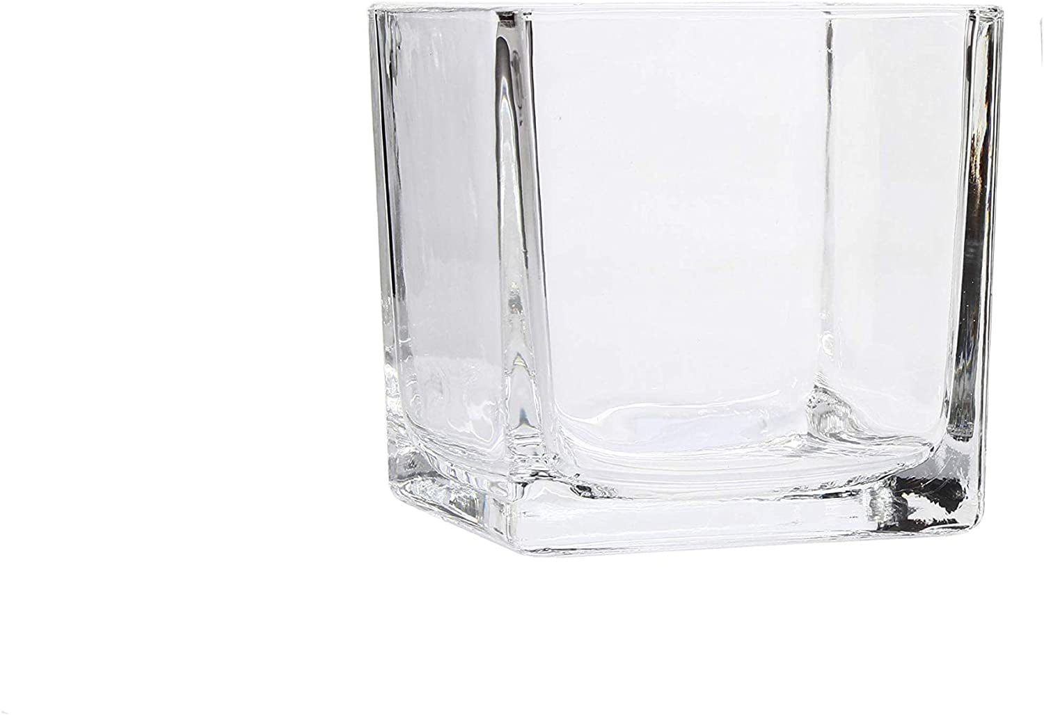 Hosley 3.94 Inch High, Clear Square Glass Tealight and Votive Candle ...