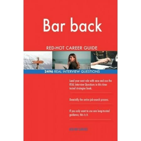 Bar Back Red-Hot Career Guide; 2496 Real Interview Questions | Walmart ...