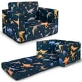 Beavtaens Toddler Sofa, 2-in-1 Dinosaur Flip Open Toddler Couch, with ...