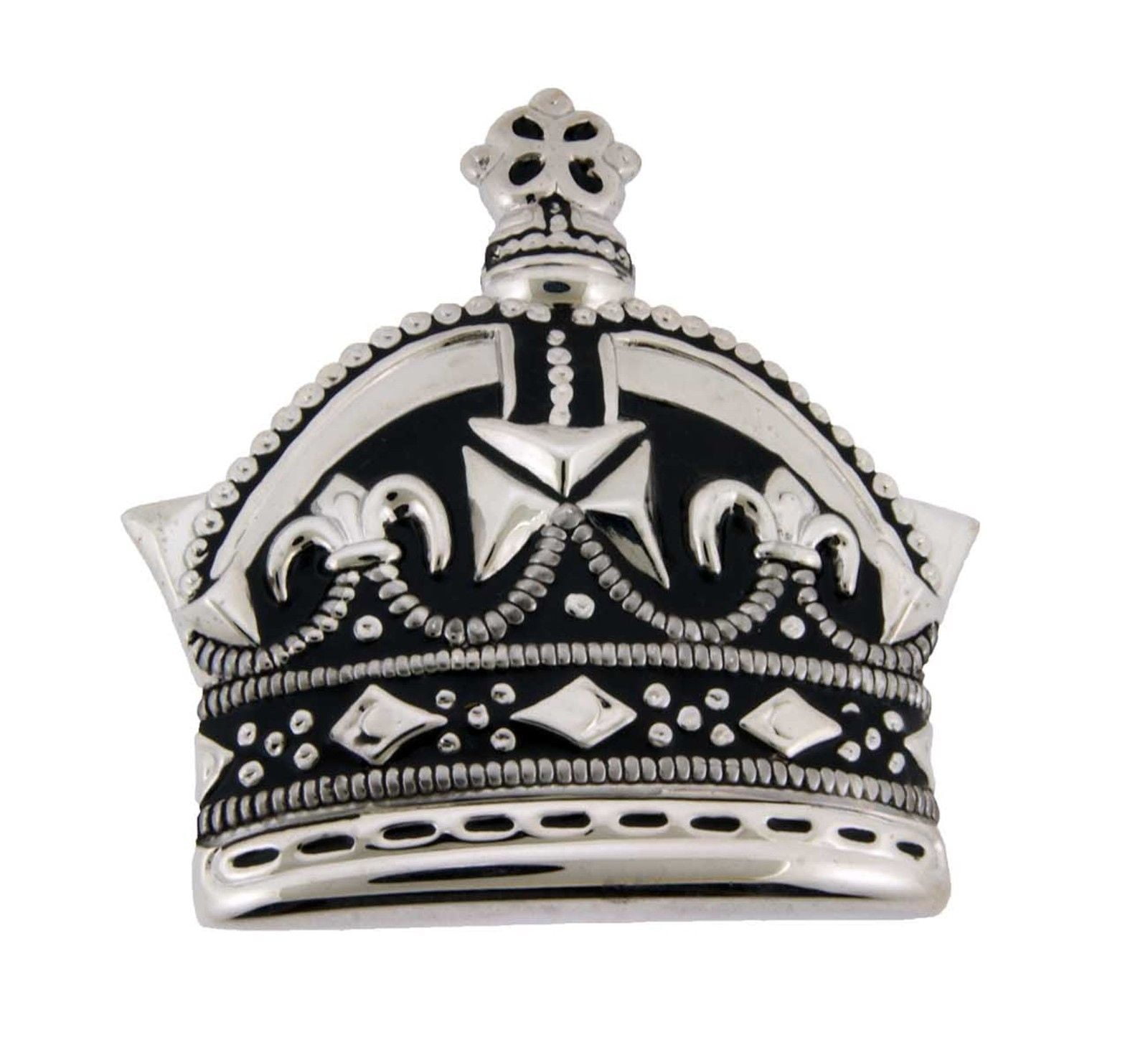 Crown Emperor Princess Prince Silver Star Royal Costume Black Metal ...