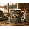 Bass Fishing Mug Vintage Lake Design for Bass Fisherman Gift - Walmart.com