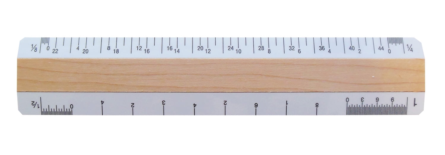 Woodrow 6" Architectural 2 Bevel Wood Ruler - Walmart.com