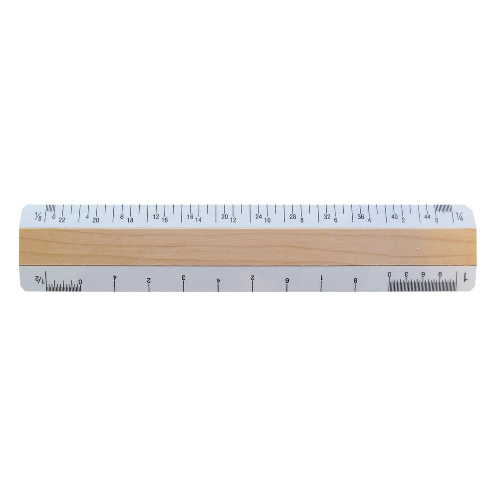 Woodrow 6" Architectural 2 Bevel Wood Ruler - Walmart.com - Walmart.com
