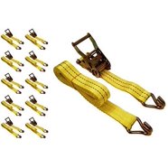 "VEVOR E-Track Ratchet Strap, 18 Pack 2"" x 15', 4400 lbs Strength, Tie ...