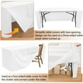 Fitted Table Covers for 6 Foot Tables - 72 x 30 Inch - 2 Pack Rectangle ...