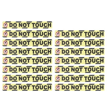 Warning Sign, Safe And Non-toxic, Do Not Touch Decal, Do Not Touch ...