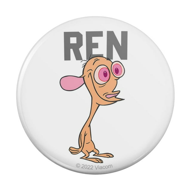 Ren and Stimpy Show Collegiate Ren Pinback Button Pin - Walmart.com