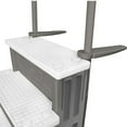 "Aqua Select Anti-Slip In-Pool Steps, White and Grey, for 48-54"" Above ...