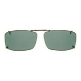 Solar Shield Dioptics Rectangle Fashion Sunglasses - Walmart.com
