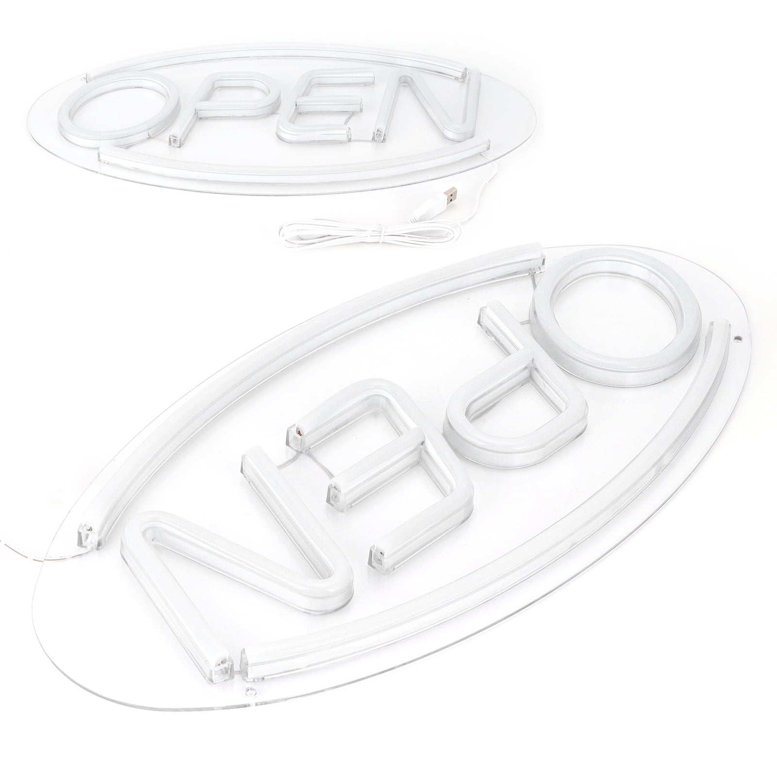 Letreros de Luz de Neón LED Abra El Letrero de Neón Alimentado por USB ...