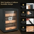 Ecojoy Cigar Humidor Cabinet with Electric Hygrometer, 150 Counts 3 ...
