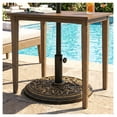 18" 20 lbs Round Resin Umbrella Base Stand Parasol Holder with ...