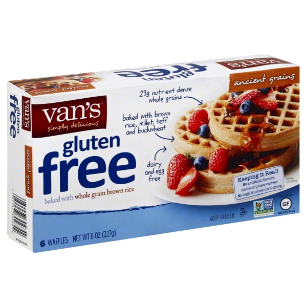 Van's™ Ancient Grains Gluten Free Waffles 8 oz. Box - Walmart.com ...