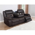 Coaster Greer 3-piece Faux Leather Upholstered Motion Living Room Set ...