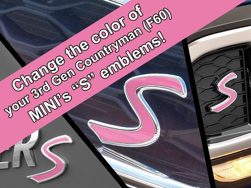 S Vinyl Decal Insert Replacements for 3rd Gen MINI Cooper Countryman ...
