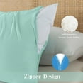 Visualz Memory Foam Body Pillow with Zippered Cooling Cover, Full Body ...