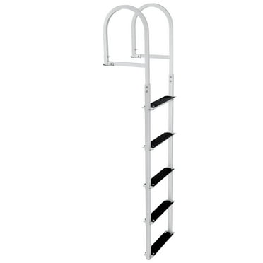 Garelick EEz-In Compact Transom Ladder with 12" Wide Aluminum Steps ...