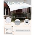 Green Leaf Sun Shade Sail 8' x 10', Spring Watercolor Country Gradient ...