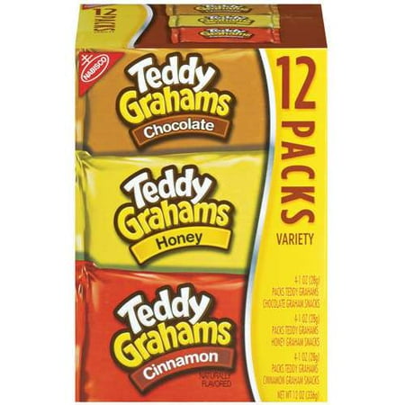 Nabisco Multipacks Teddy Grahams Chocolate/Honey/Cinnamon Graham Snacks ...