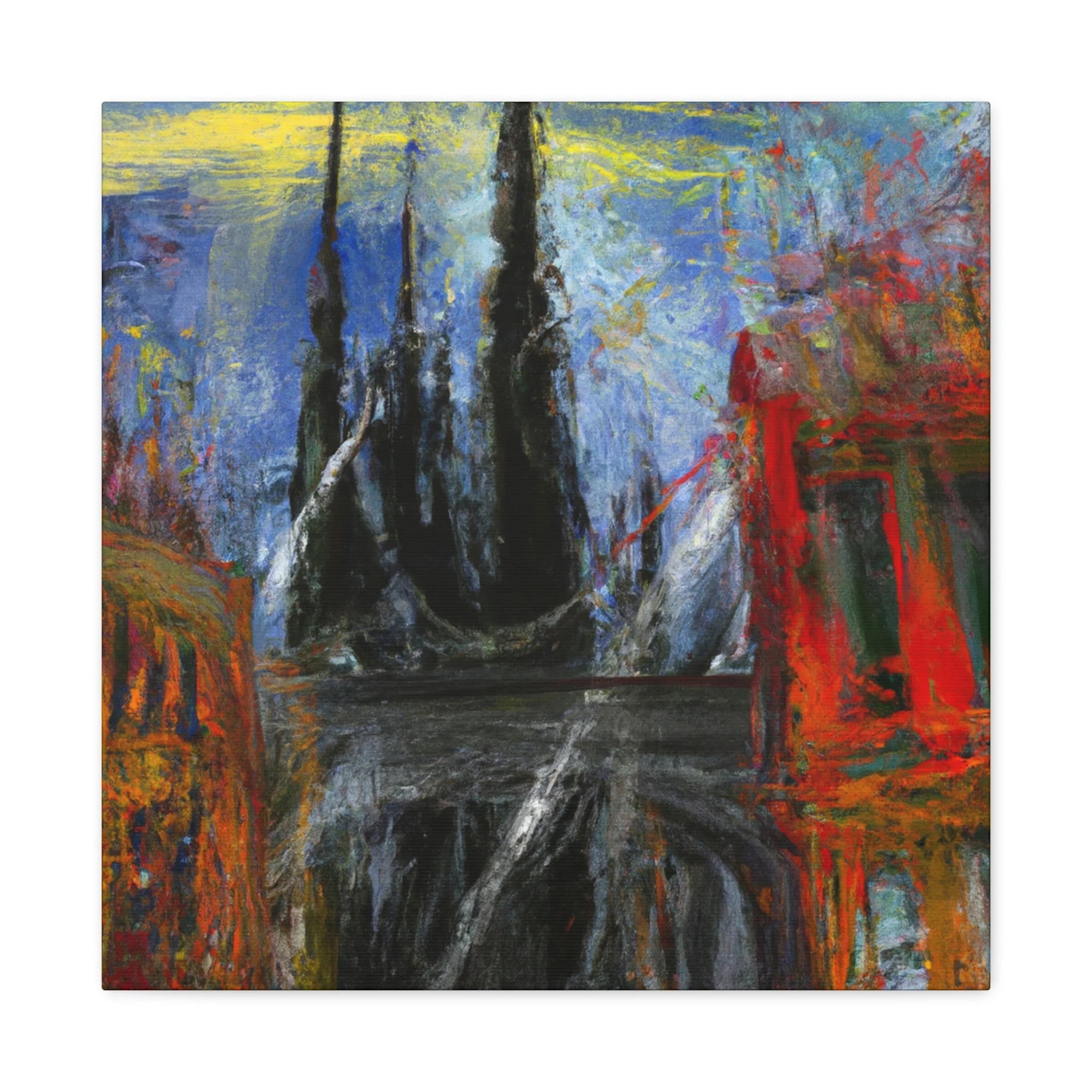 Gothic Mystery Expressionism - Canvas - Walmart.com