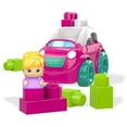 Mega Bloks Pink Convertible Car Building Set with Block Buddy Driver ...