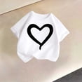 Ashyfjp Kids Casual Tops Solid Color Short Sleeve Crew Neck T-Shirt ...
