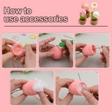 Beginners Crochet Kit, 2 Pack Cute Small Pot Kit for Beginers and ...