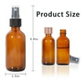 Lotusbtdt 2 oz Amber Glass Spray Bottles, Fine Mist Sprayer, Labels ...
