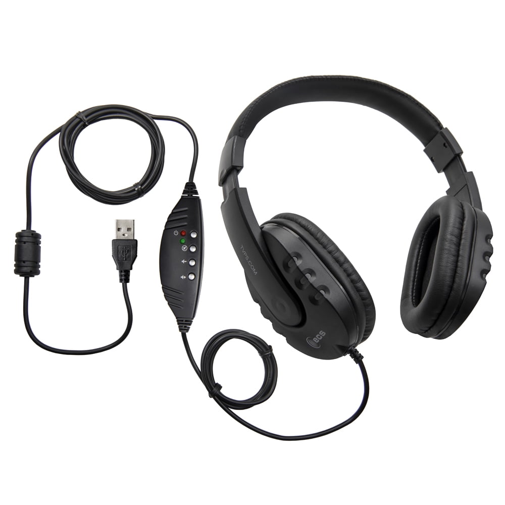 WordMaster Around-The-Ear Deluxe Overhead USB Transcription Headset ...