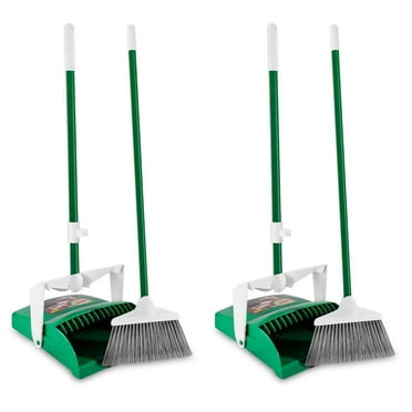 Libman Upright Broom and Stand Dustpan Combo Set, Commercial 1 Sweep ...