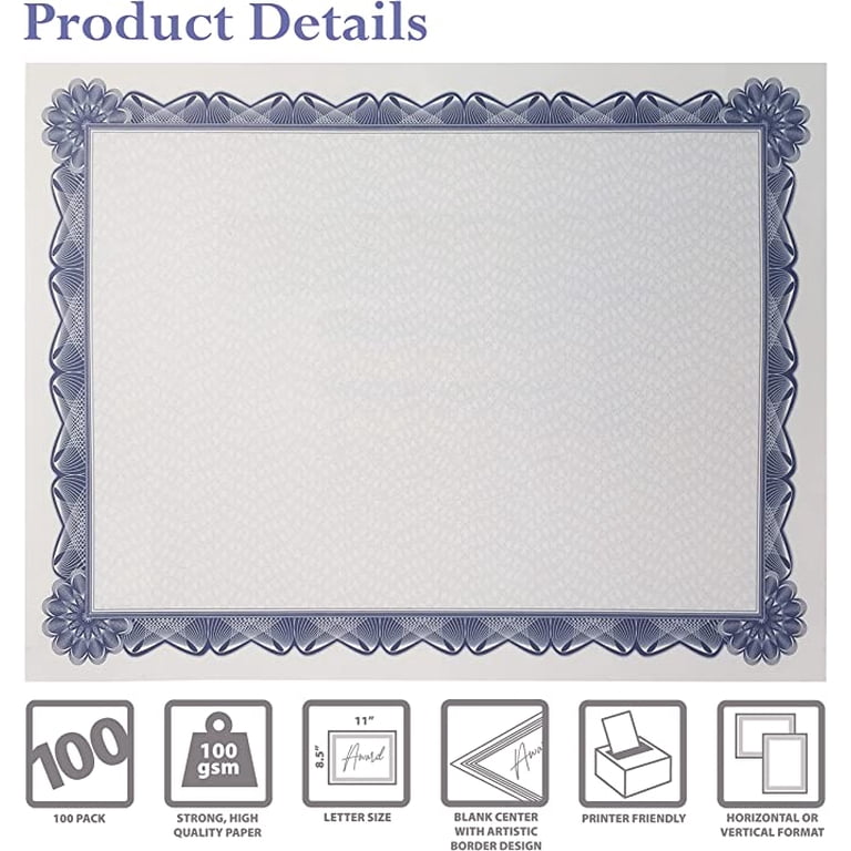 Blue Diploma Border