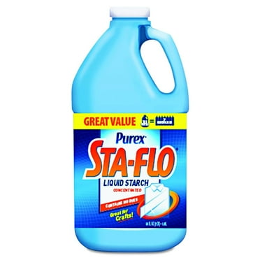 Purex Sta-Flo Concentrated Liquid Starch for Clothes Laundry, 64 oz ...